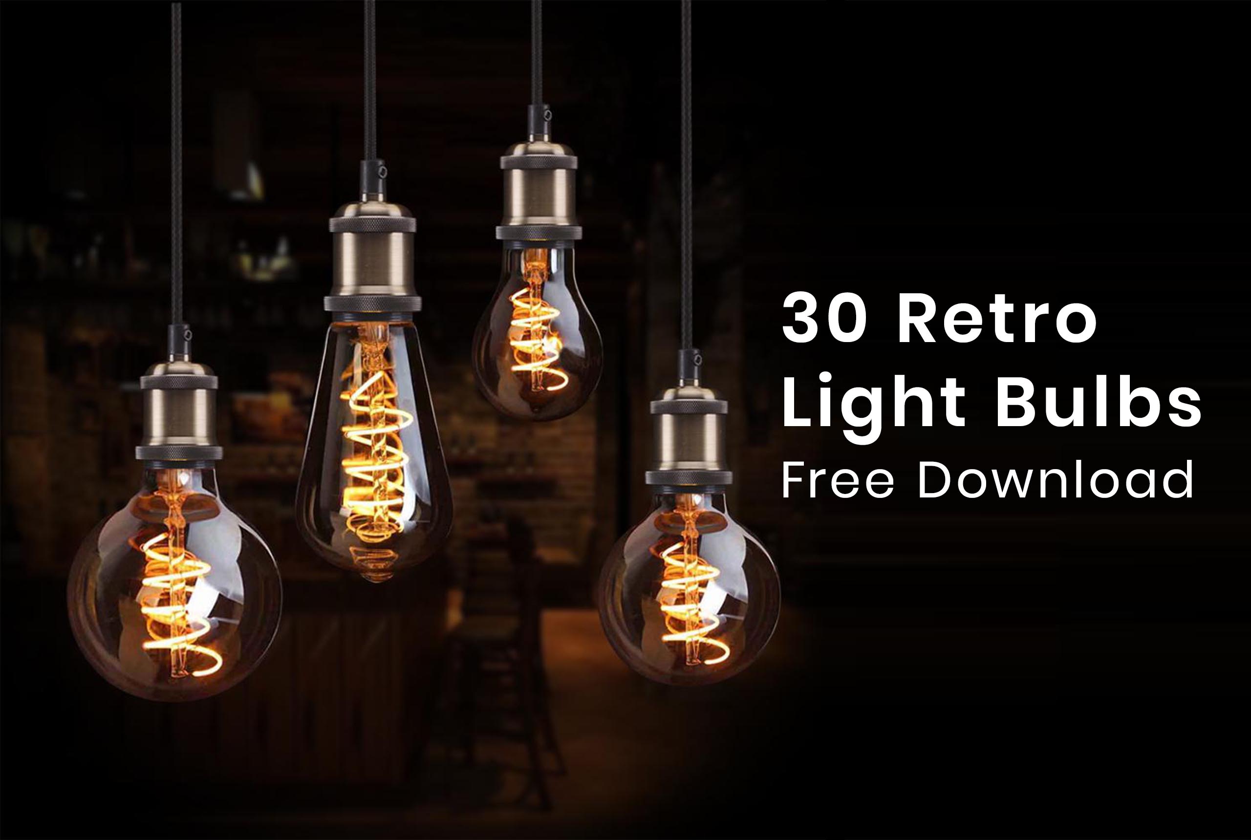 Best 30 Retro Light Bulbs PNG Free Download | Design Idea 4u