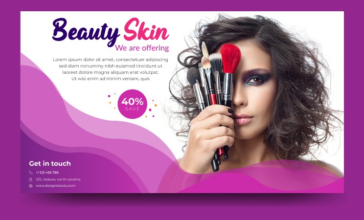 Skin Care Banner Design Template Free Download