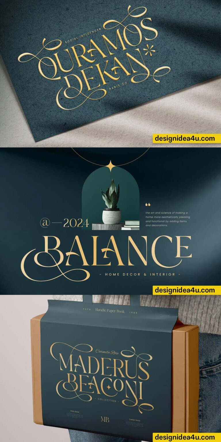 FREE Lavish Modern Luxury Logo Font | Designidea4u