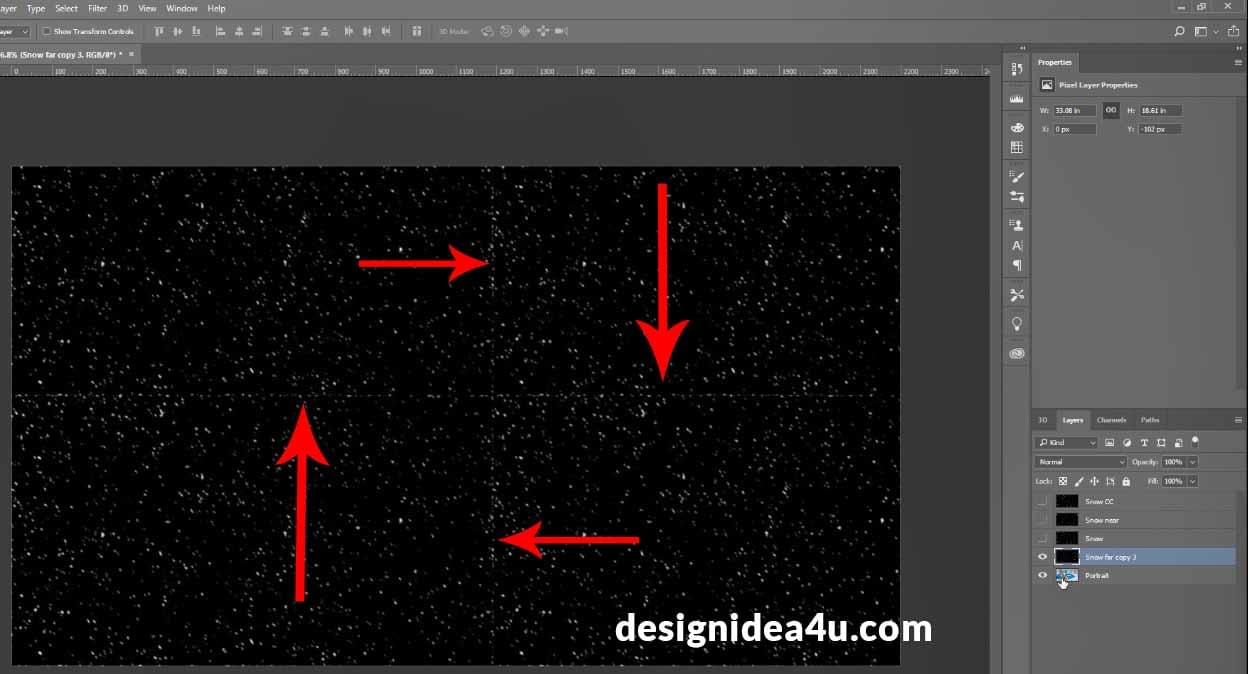 How to Create SNOW in Photoshop | Make REALISTIC Snow In Photoshop